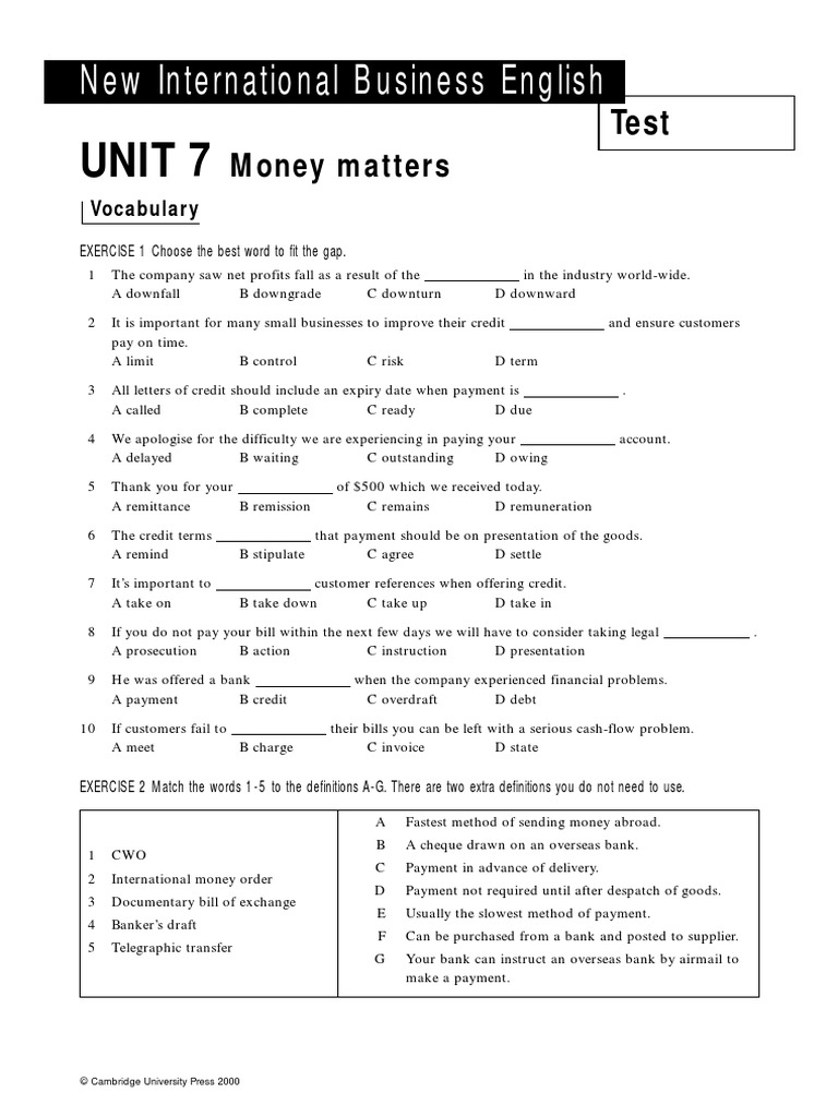 Unit7 2 | PDF | Credit | Finance & Money Management