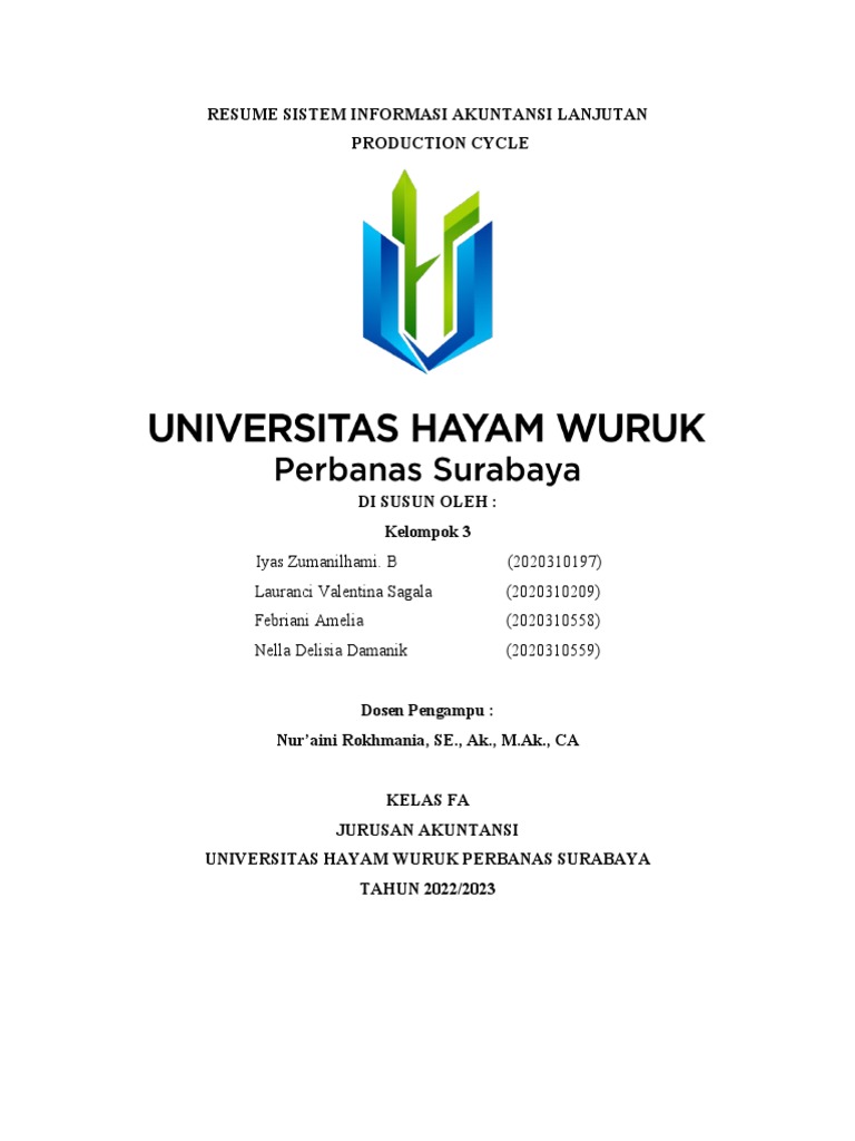 Kel 3 - Sia Lanjutan - Minggu 12 | PDF