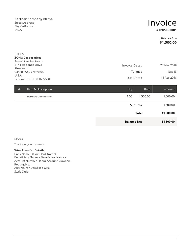 Sample Invoice | PDF