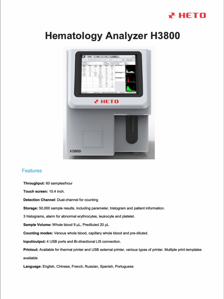 Brochure H3800-3 Diff Hema 201905091 | PDF