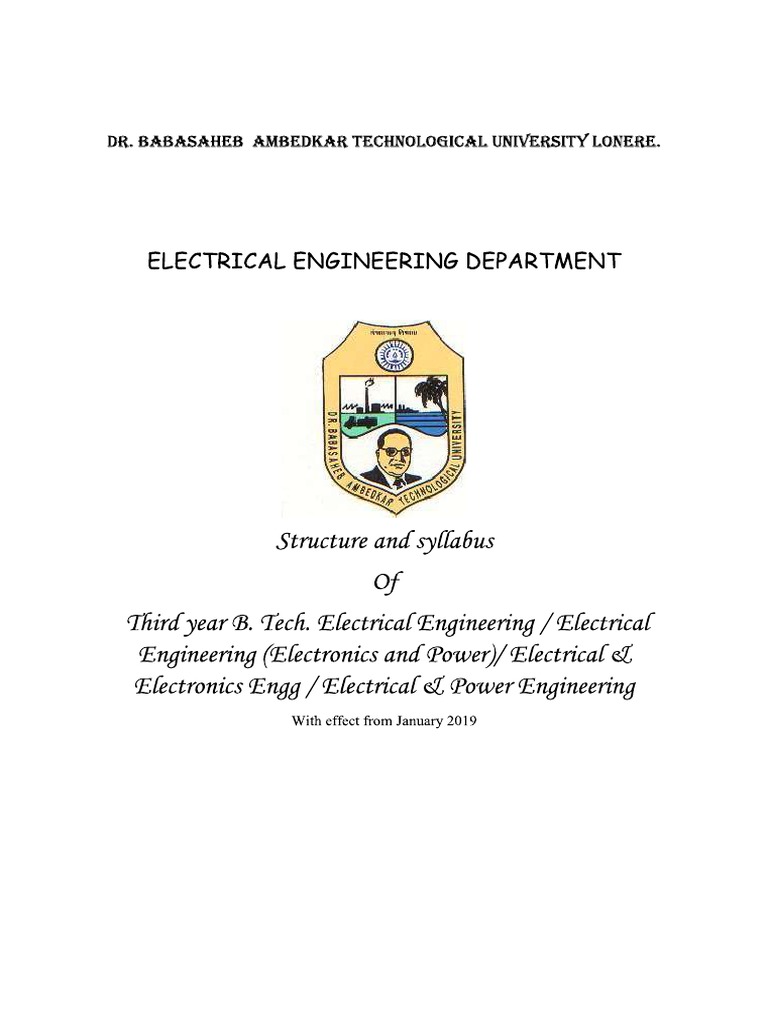 TY Electrical Syllabus | PDF