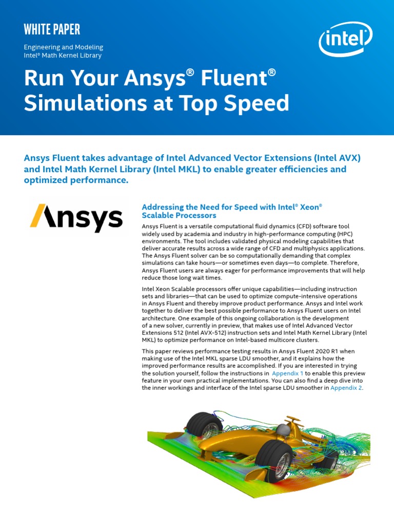 Run Your Ansys Fluent Simulations at Top Speed | PDF | Finite Element ...