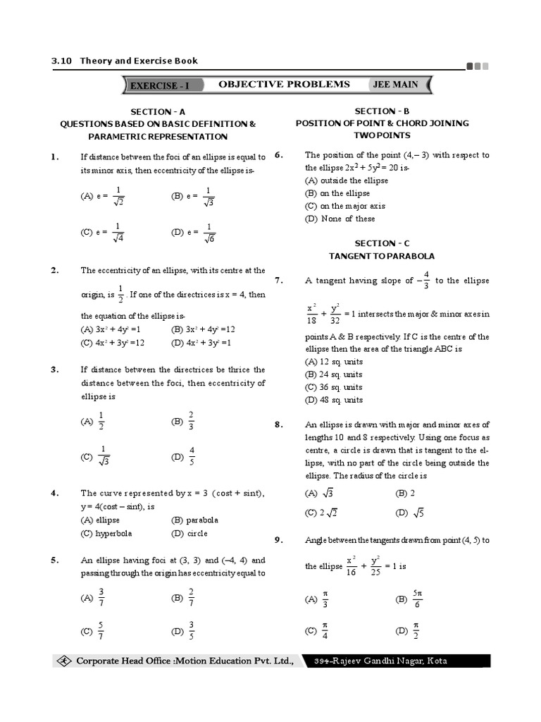 Ellipse | PDF | Ellipse | Circle