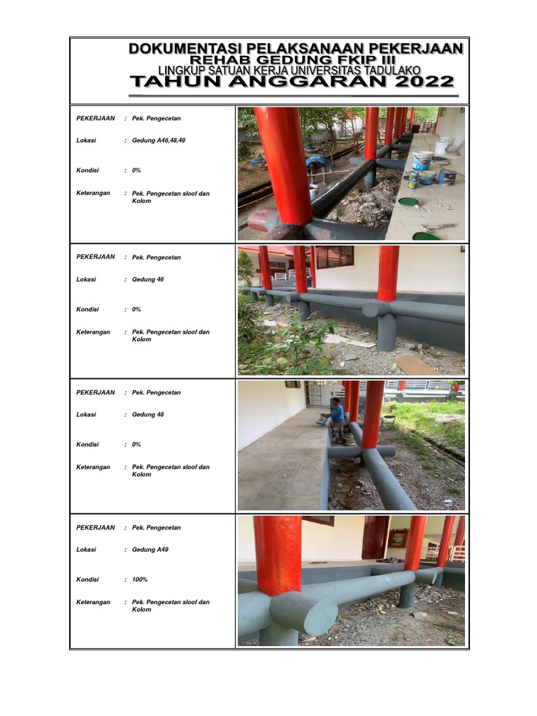 Laporan Dokumentasi Pekerjaan FKIP III | PDF