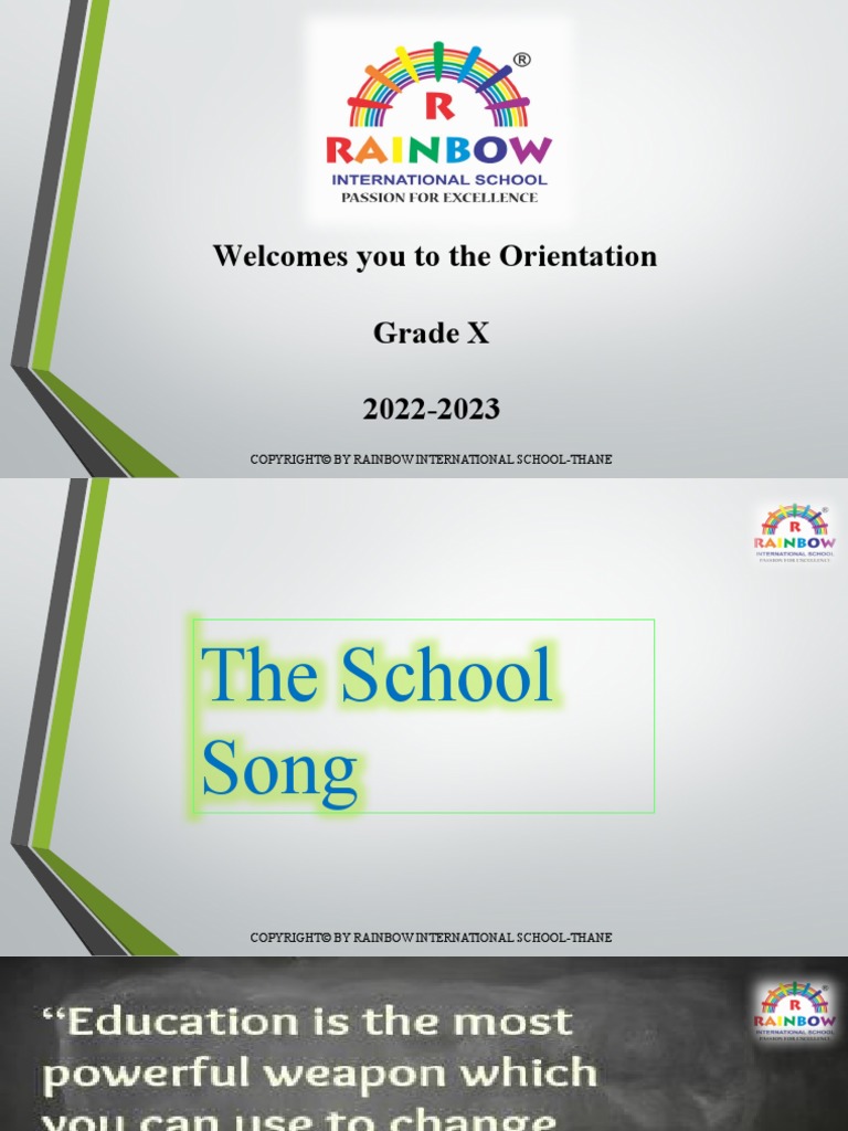 Grade 10 Orientation Ppt 2022 2023 New Download Free Pdf