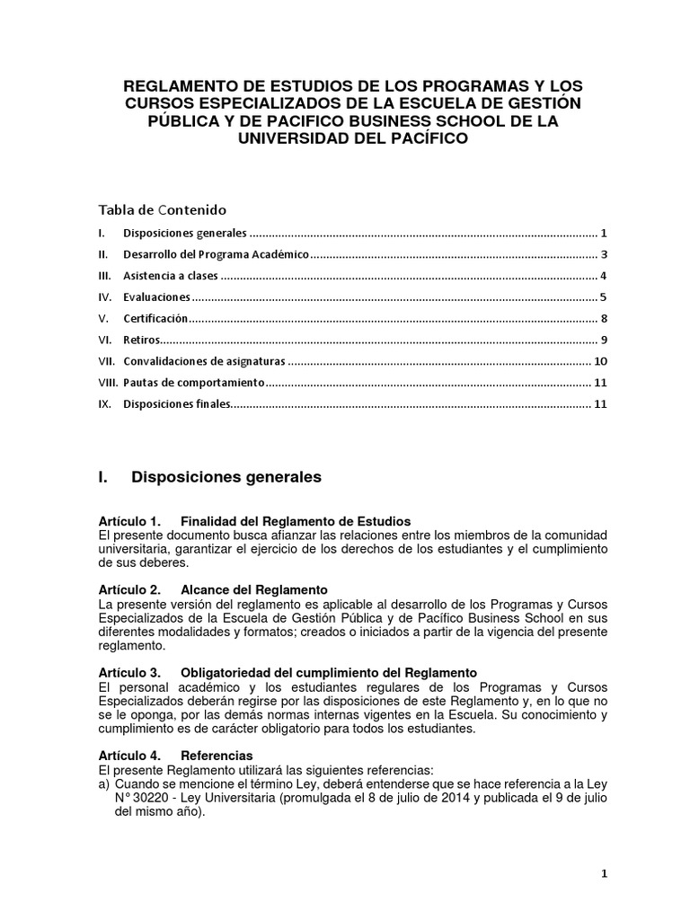 Reglamento de Estudios de Educación Ejecutiva | PDF | Evaluación | Universidad