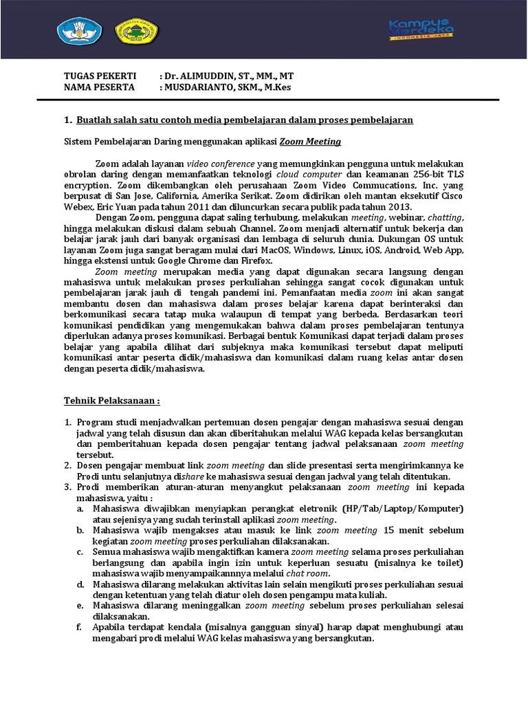 TUGAS PEKERTI - Dr. ALIMUDDIN - UNTIRTA - UPLOAD | PDF | Komputer