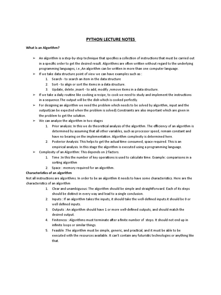 Python Notes By Ravi Pdf Parameter Computer Programming Anonymous Function