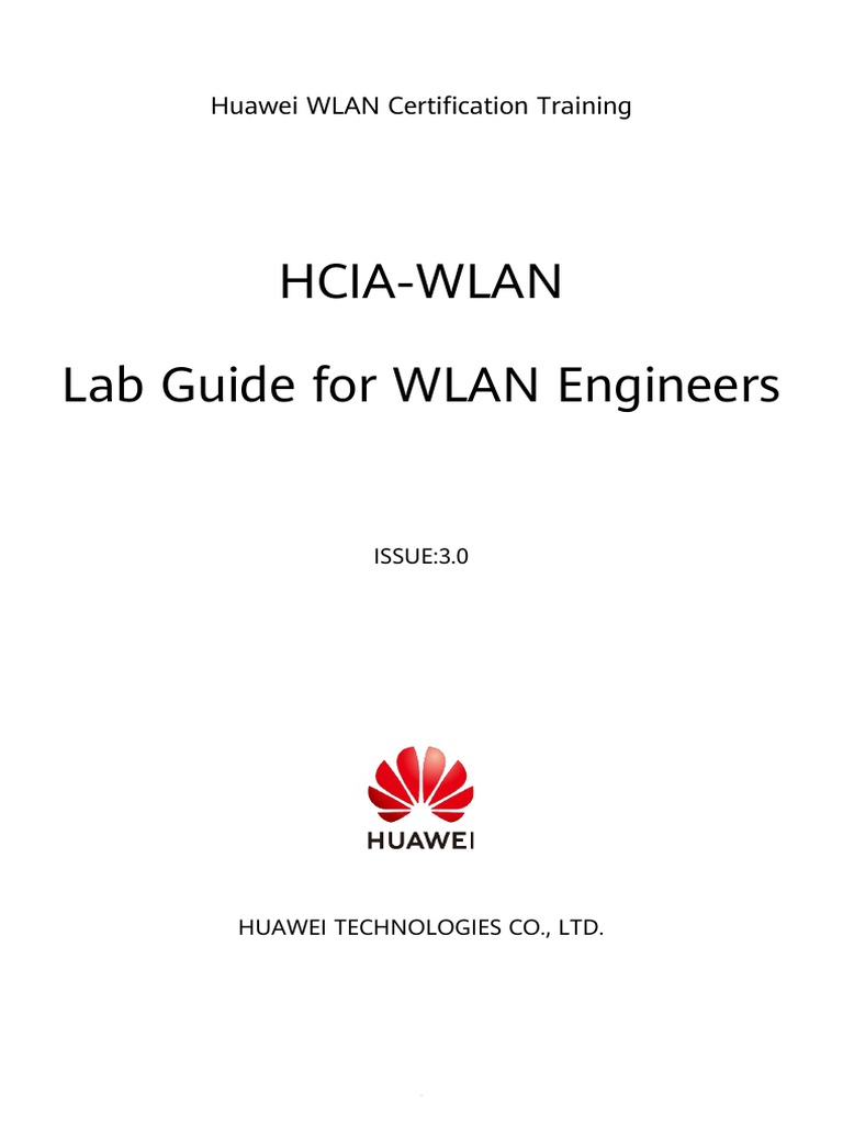 HCIA-WLAN V3.0 Lab Guide | PDF | Wireless Lan | Computer Network