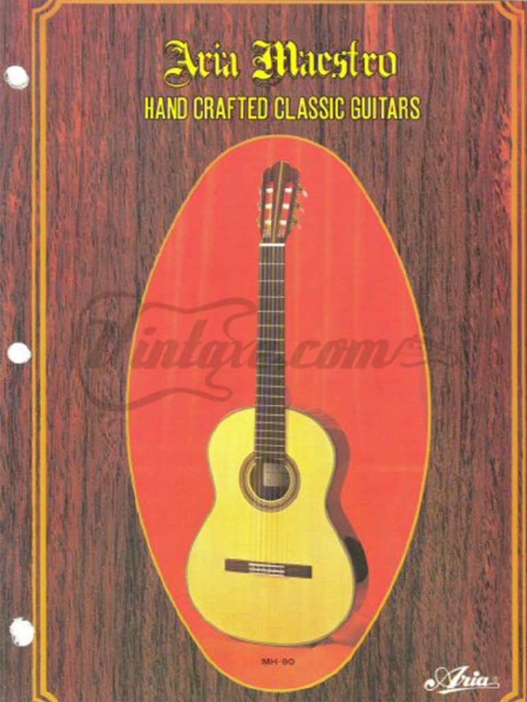 1977 Aria Maestro Series Classic Guitar Brochure | PDF