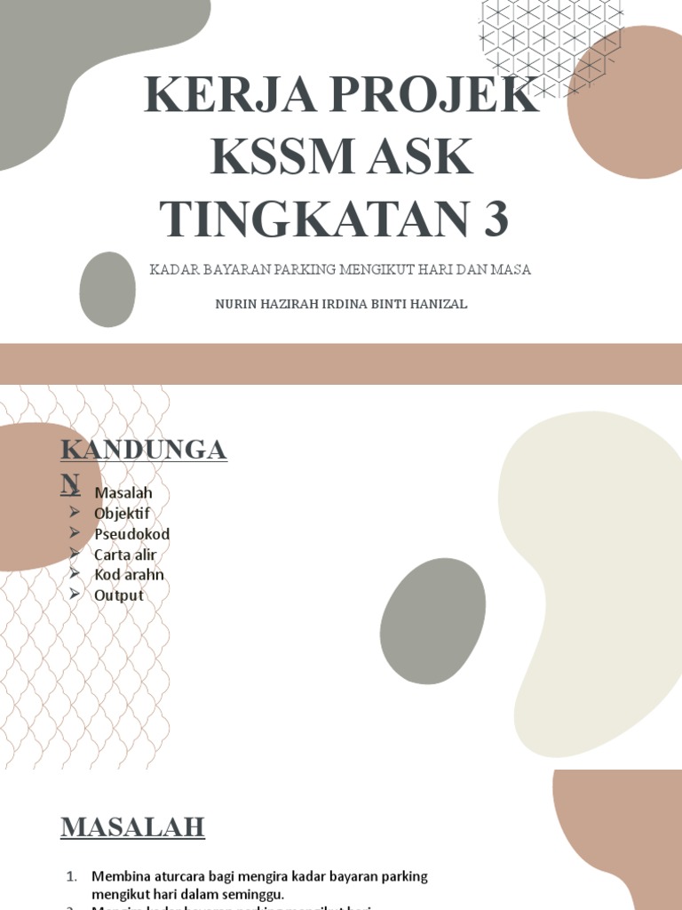 Kerja Projek KSSM Ask | PDF