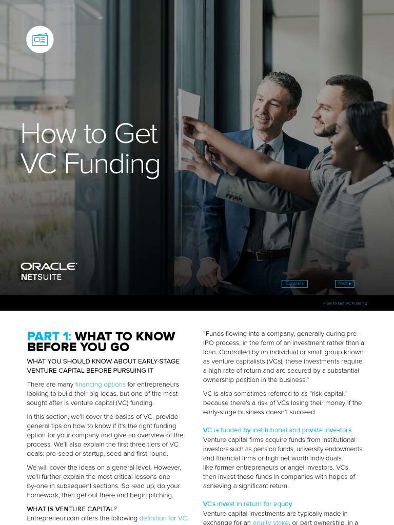Ebook How To Get VC Funding | PDF | Venture Capital | Corporate Finance
