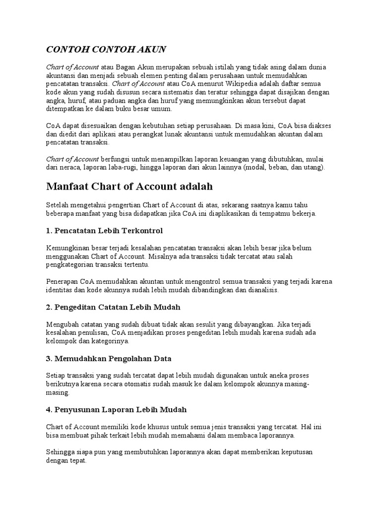 Contoh Akun | PDF