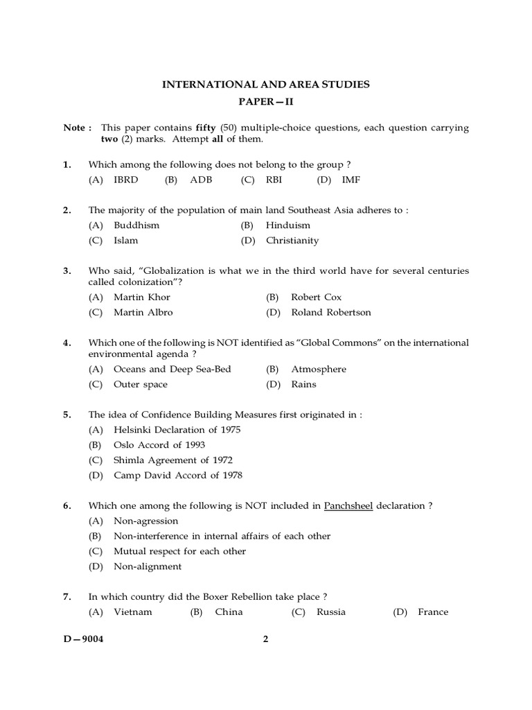 Ir Full Questions Papers | PDF | Intercontinental Ballistic Missile ...