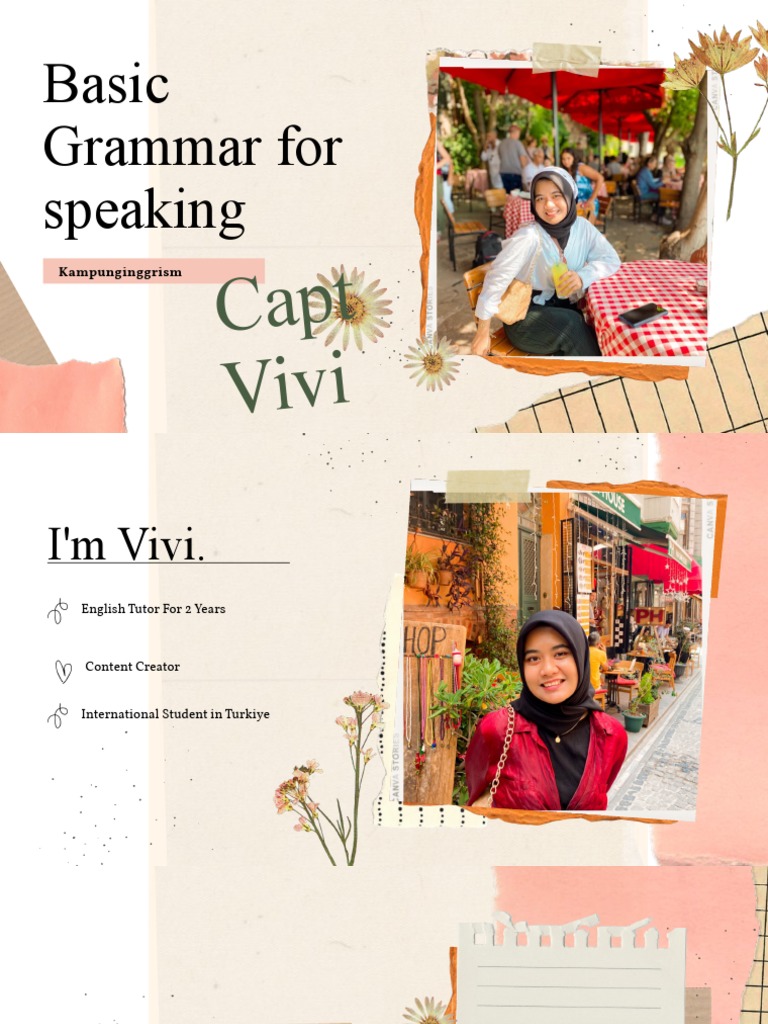 Basic English Grammar for Speaking | PDF