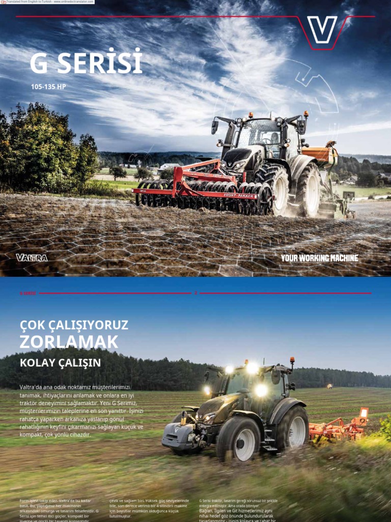 Valtra G Series Brochure en Screen - En.tr | PDF