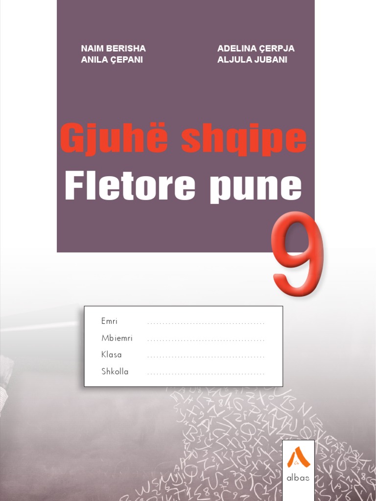 Fletore Gjuha Shqipe 9 | PDF