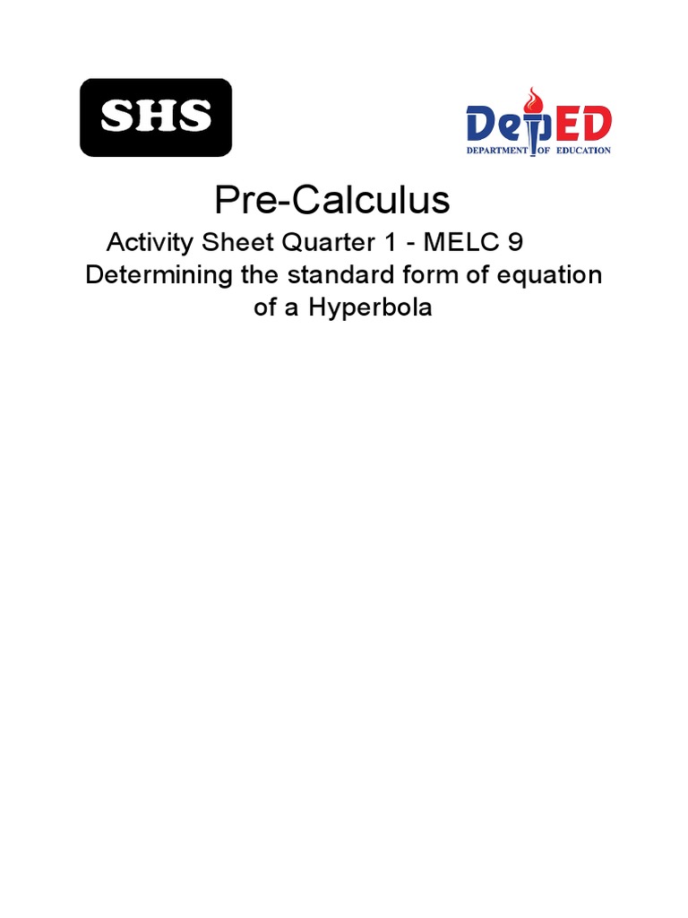 LAS MELC 9 Pre Calculus | PDF | Learning | Cartesian Coordinate System