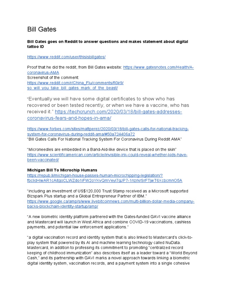 Bill Gates | PDF | Bill & Melinda Gates Foundation | Planned Parenthood