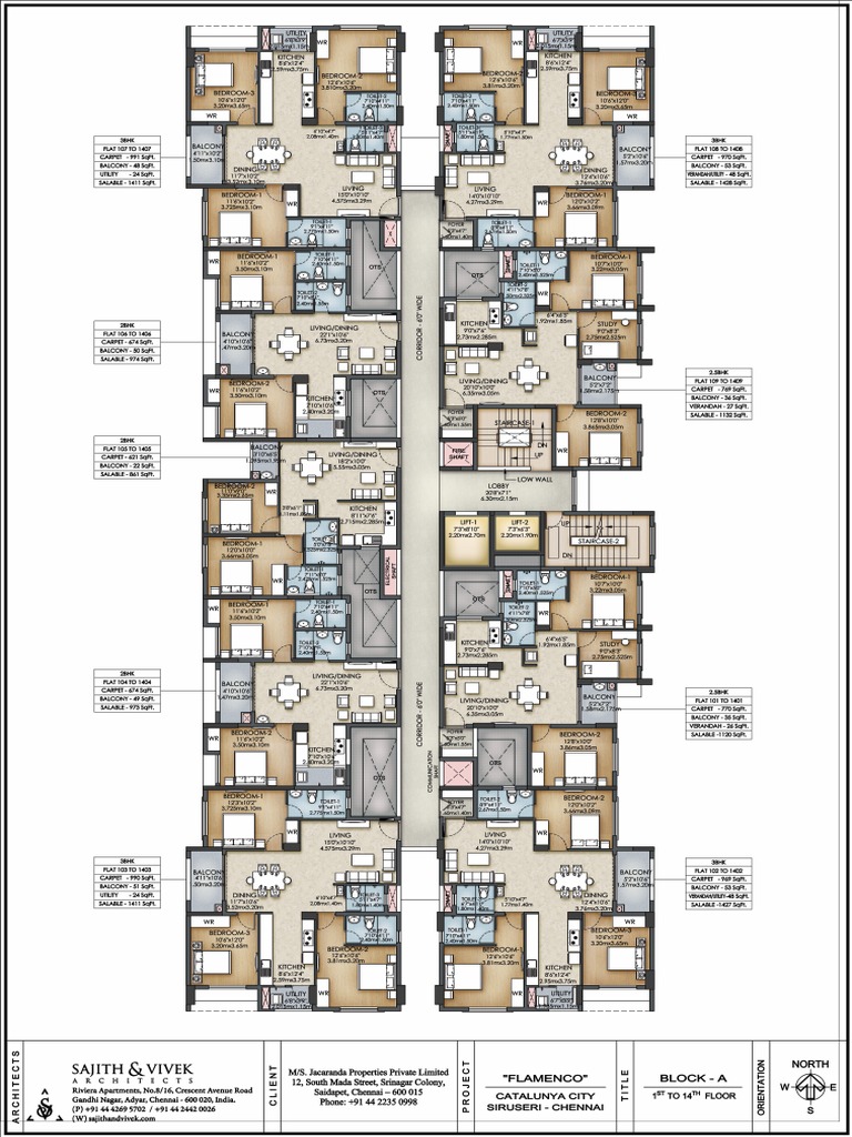 Block A TypicalFloorPlan | PDF