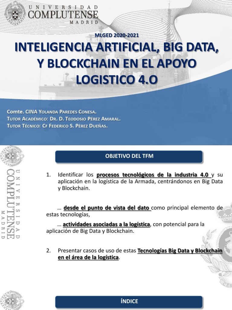 TFM - Ia, Big Data y Blockchain en La Logistica 4.0 | PDF | Big Data | Inteligencia artificial