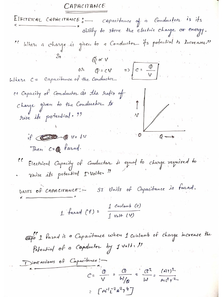 Capacitance | PDF