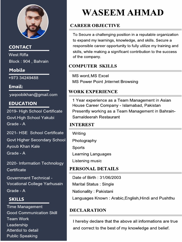 WASEEM Ahmad CV | PDF