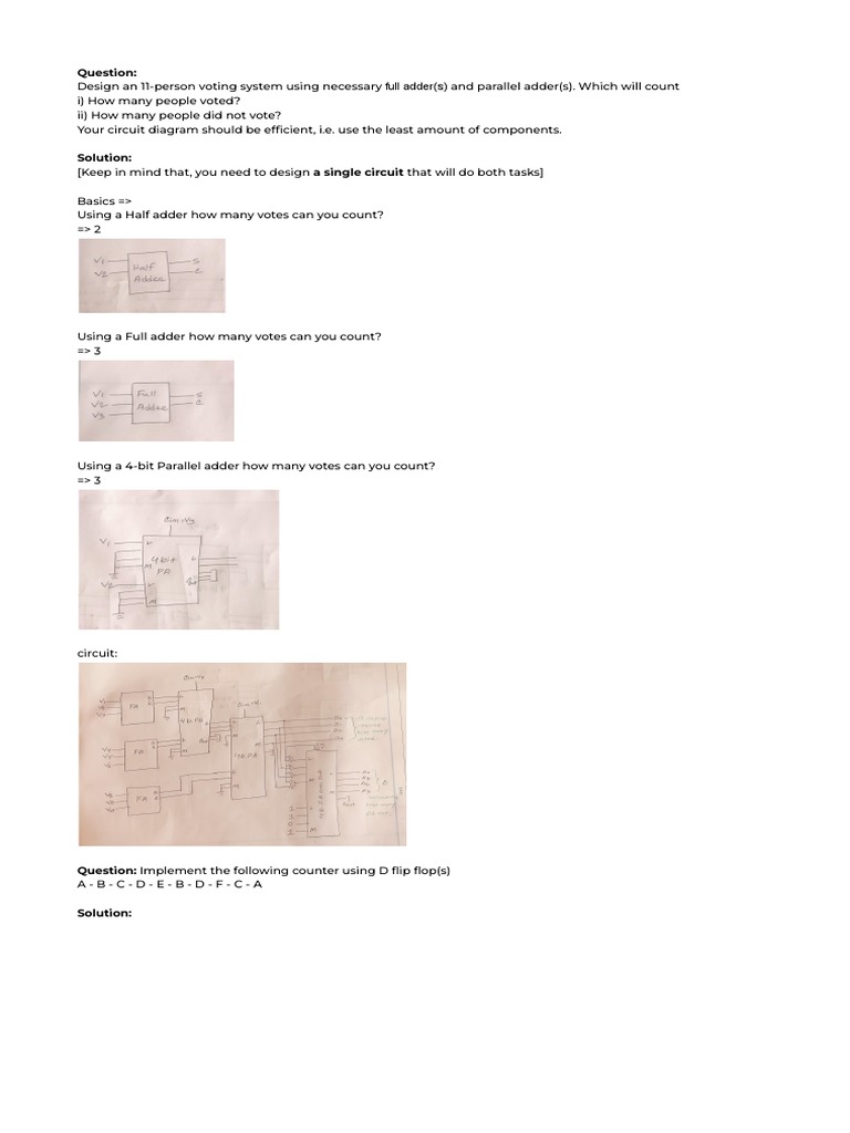 An Efficient 11-Person Voting System Using Full and Parallel Adders ...