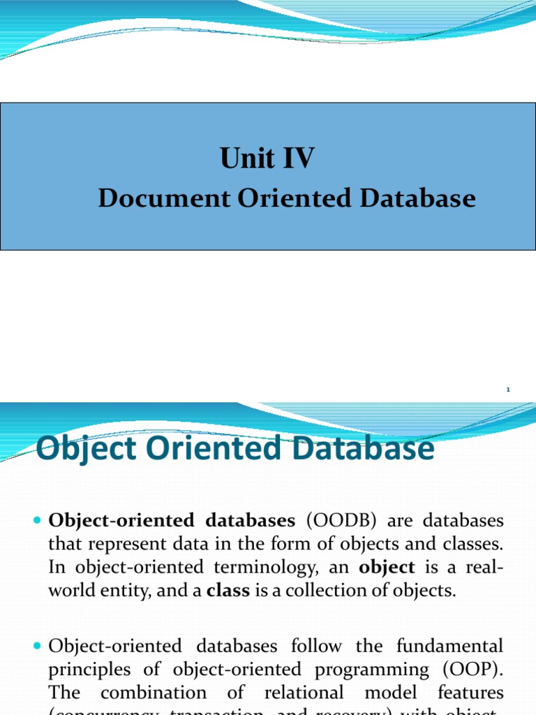 Final Unit-4 ADBMS | PDF | Json | Xml
