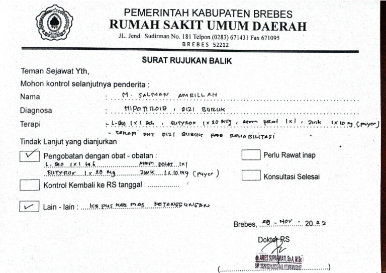 Surat Rujuk Balik | PDF