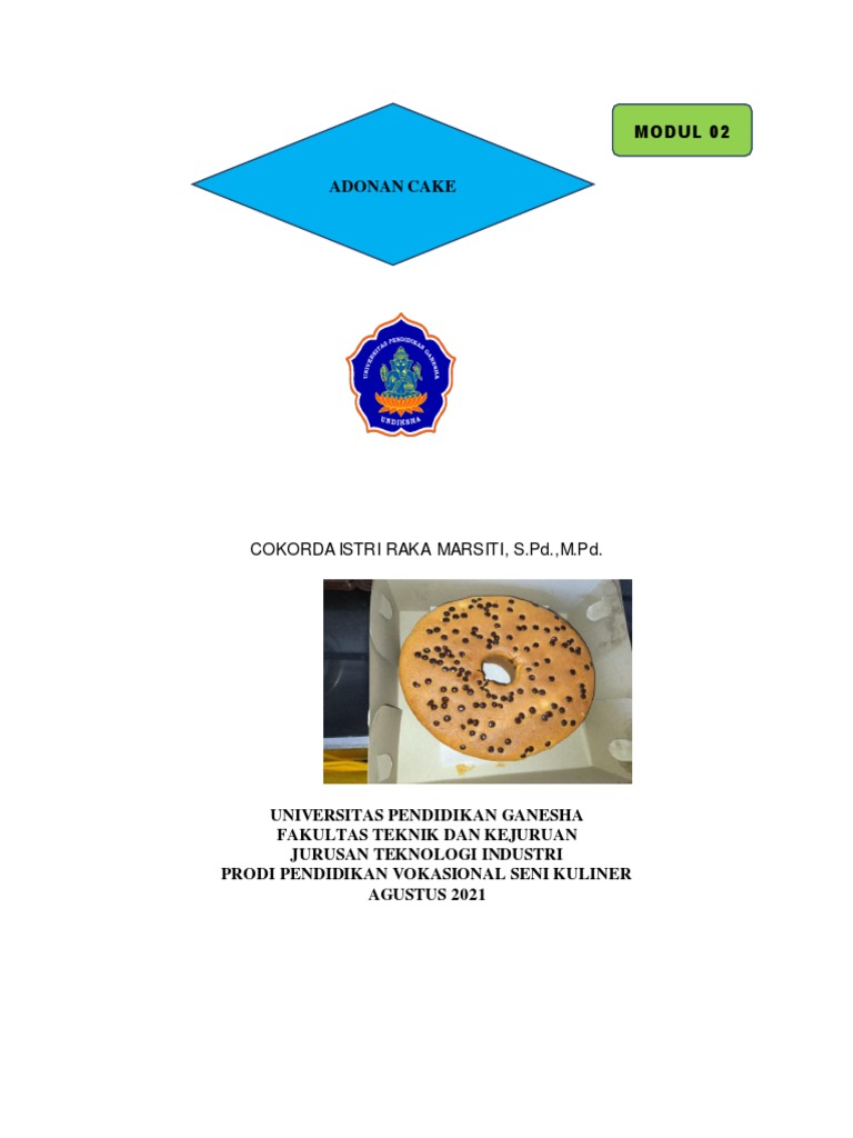Modul 02 - Adonan Cake | PDF