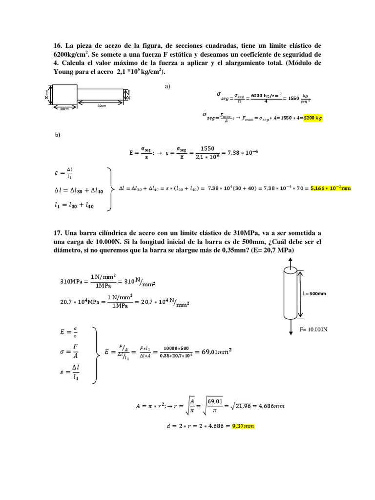 Ejercicios Resueltos Ensayos Materiales Y2 Pdf Dureza Mecanica