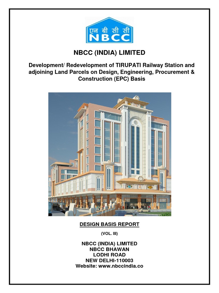 Vol-III-Design-Basis-Report | PDF | Retail | Concrete