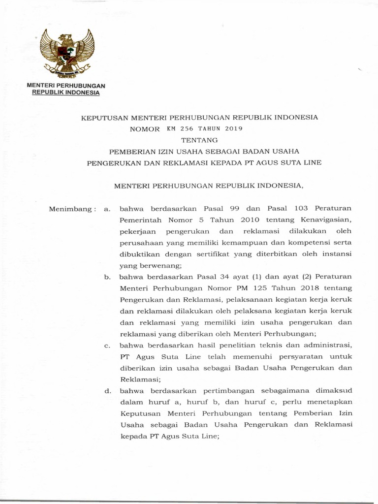 SIUPR KM2019 256 Agus Suta Line | PDF