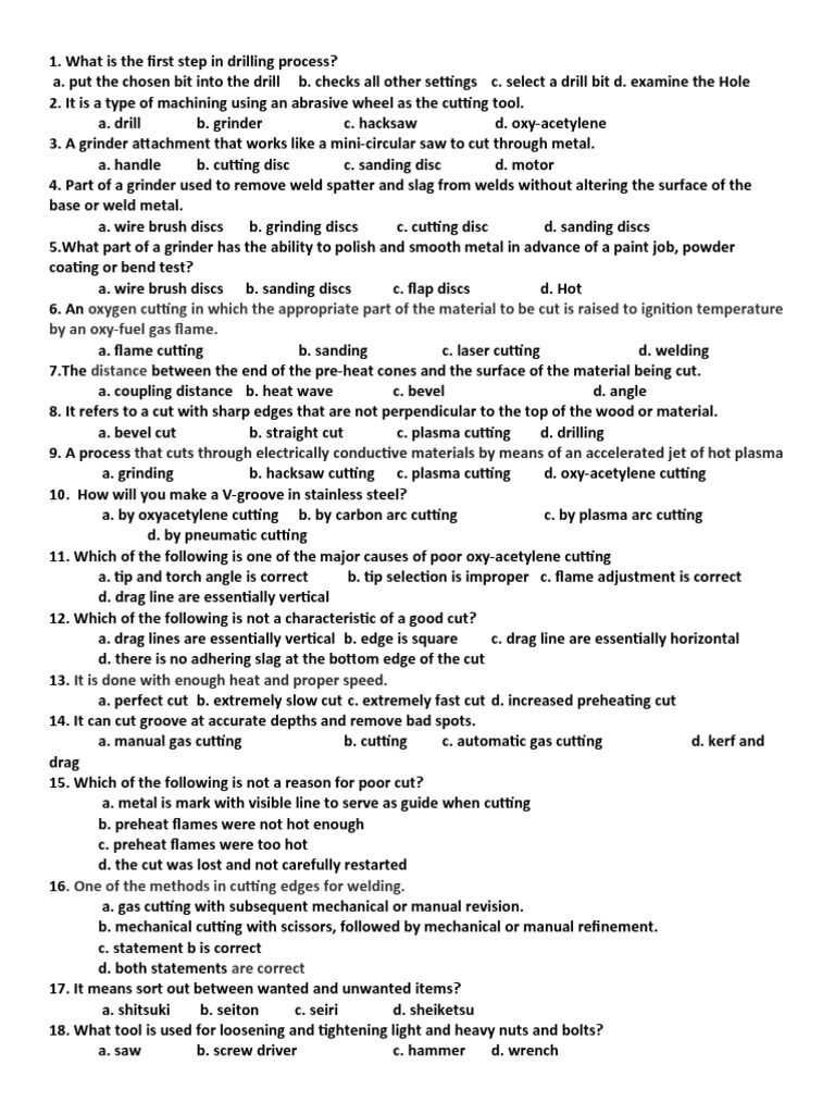 Smaw 9 Summative Test Q1 | PDF | Construction | Welding