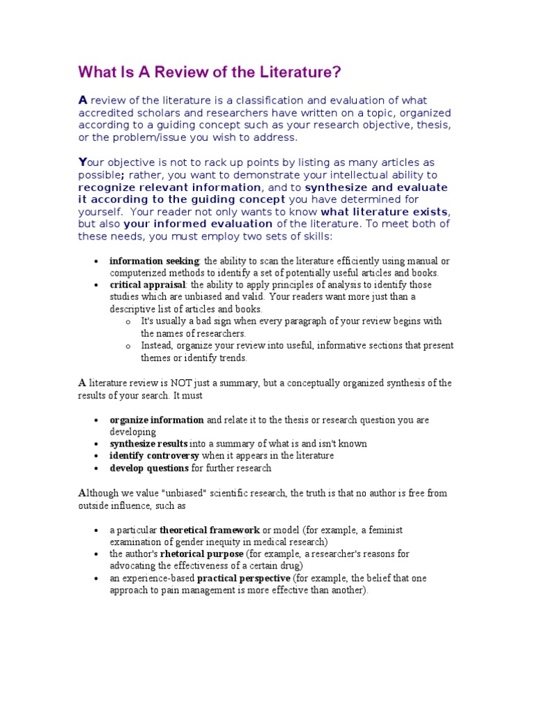 What Is LitReview | PDF | Literature Review | Evaluation