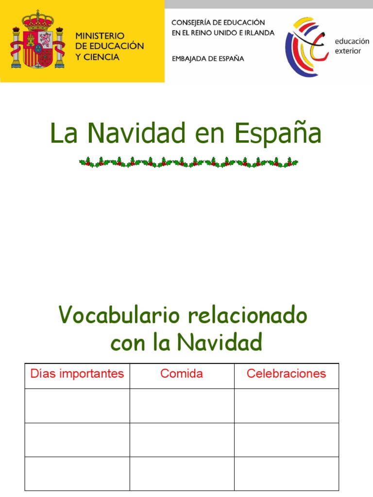 La Navidad en España | PDF | Nochebuena | Navidad