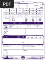 Crooked Moon - Character Sheet | PDF | Role Playing Games | Tabletop Games