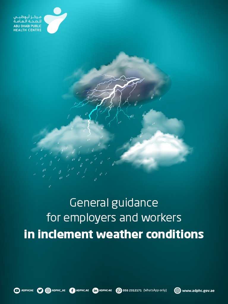 General Guidance in Inclement Wether Conditions-Eng | PDF | Employment ...