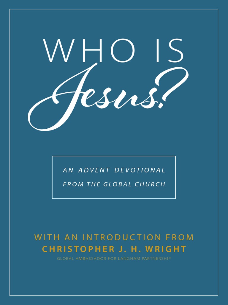 Langham DevotionalBooklet Who Is Jesus | PDF | Jesus | Gospel Of John