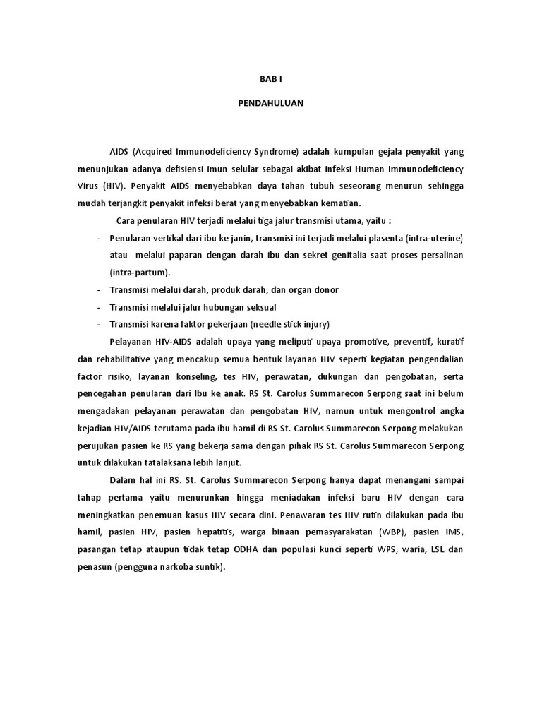 Program Kerja Prognas HIV | PDF