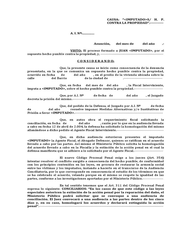 A.I. de Homologación de Acuerdo (VC) | PDF | Derecho penal | Gobierno