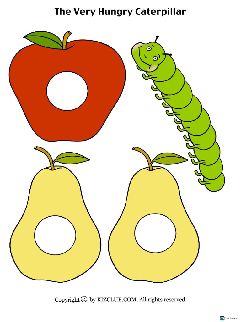Hungry Caterpillar Story Props PDF | PDF