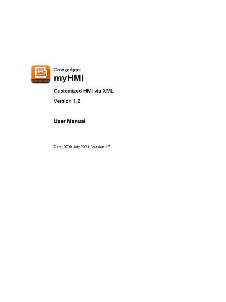 OrangeApps - Myhmi.user - en V1.7 | Download Free PDF | User Interface ...