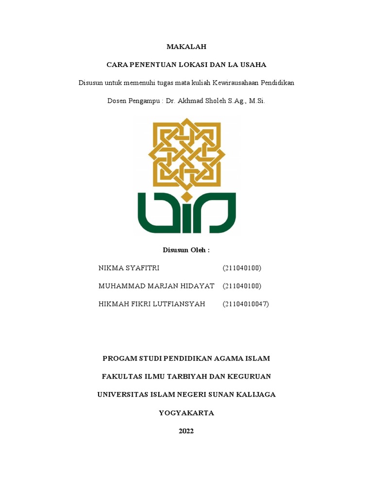 Kewirausahaan Pendidikan - Cara Penentuan Lokasi Dan Layout Usaha | PDF