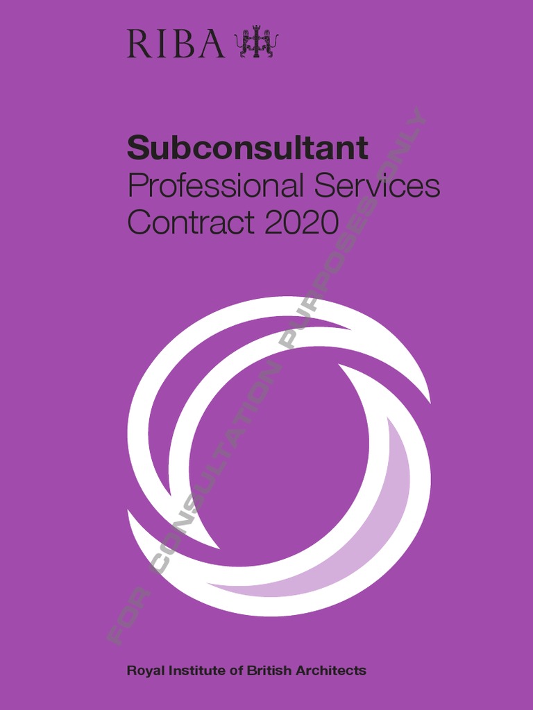 RIBA Subconsultant PSC 2020 Final PDF Consultation Version | PDF ...