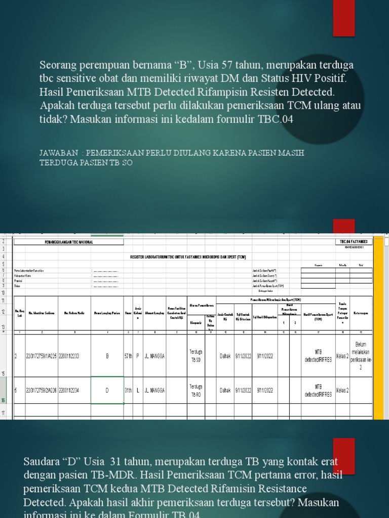 Soal Pencatatan Dan Pelaporan TCM | PDF