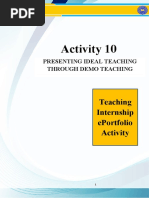 Grade 9 Demo Teaching Reflection | PDF | Lesson Plan | Learning