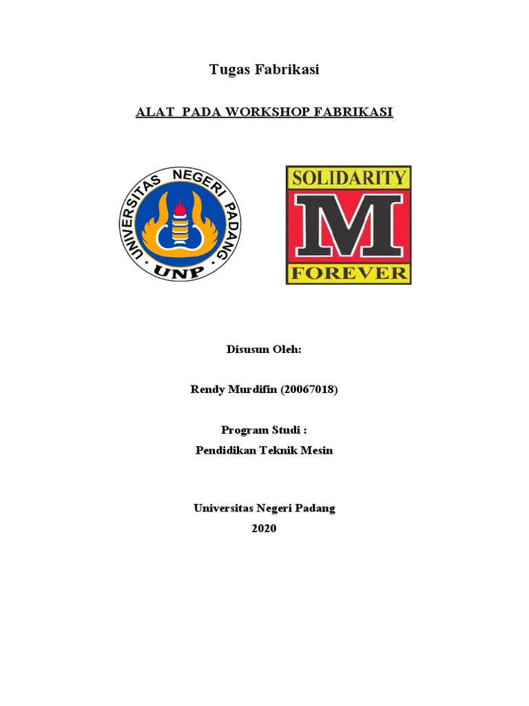 Alat dan Peralatan Workshop Fabrikasi | PDF