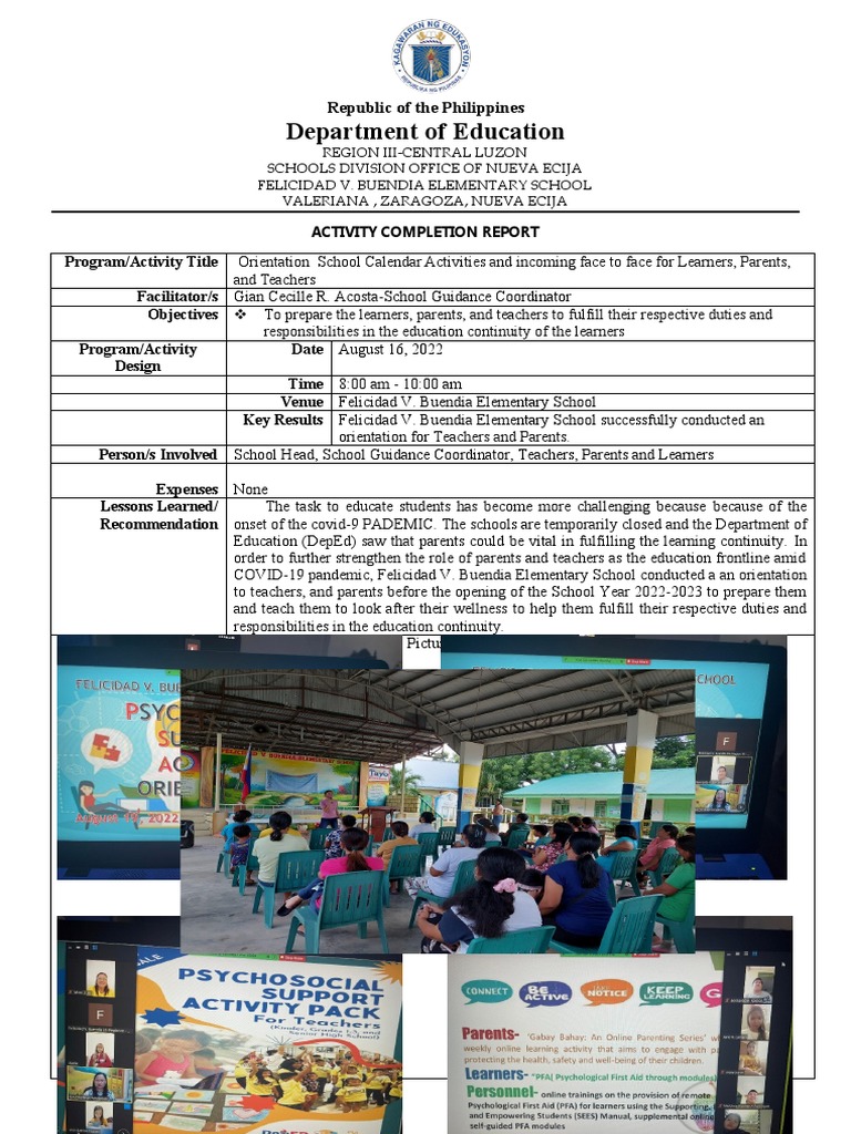 Acr Orientation | PDF | Learning | Behavior Modification